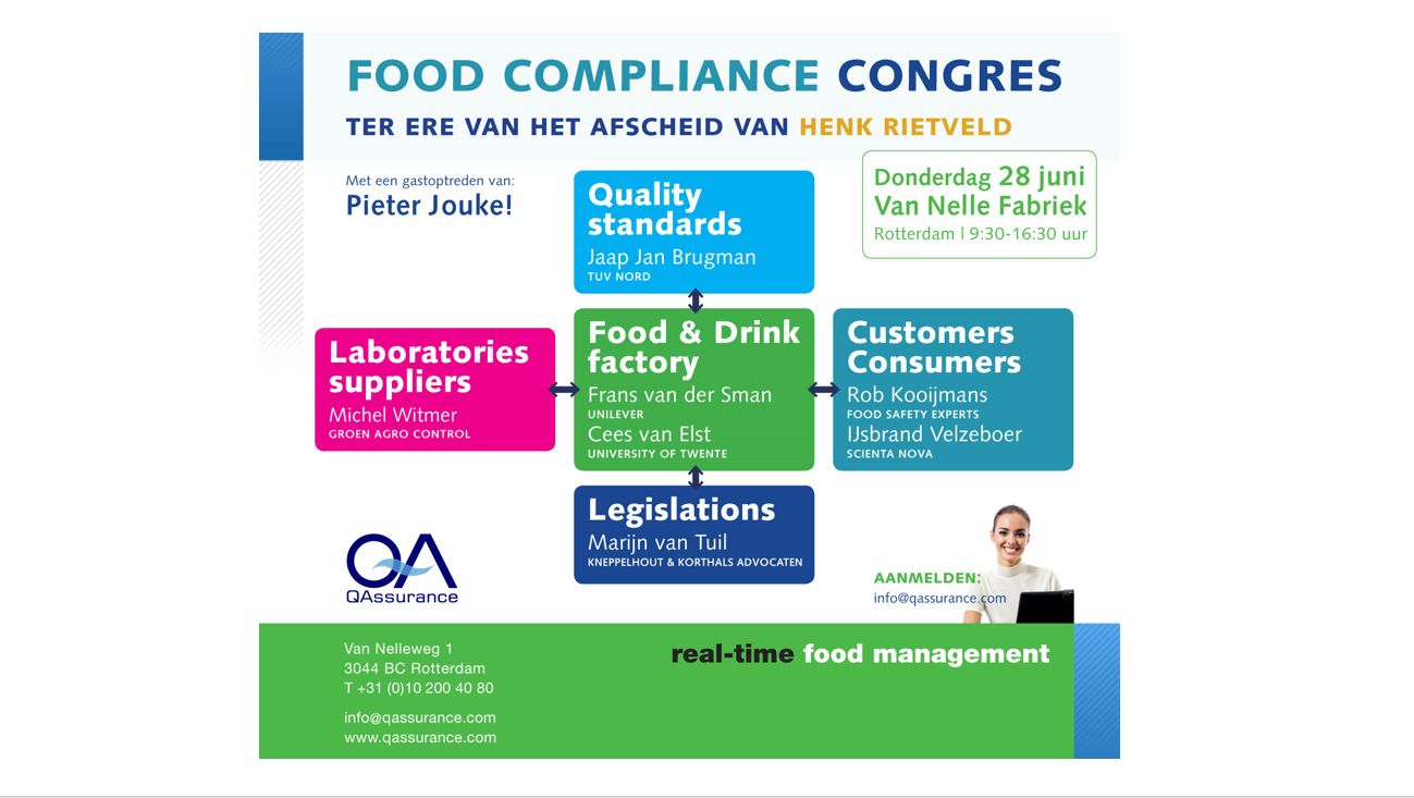 180530_Food_Compliance_Congres_cve(1) | QAssurance | Partner in Food Safety