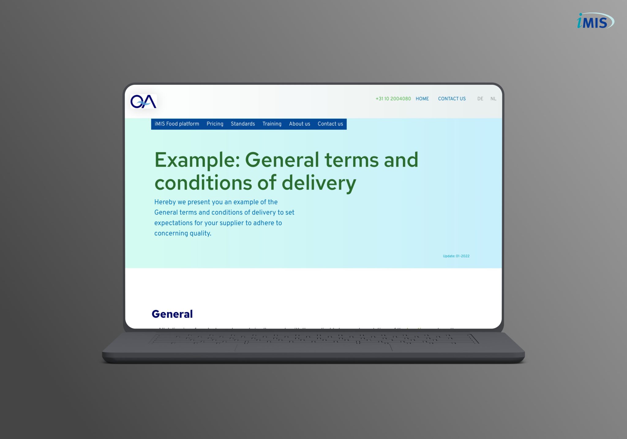 Purchase specification example overview | december 2025 Update